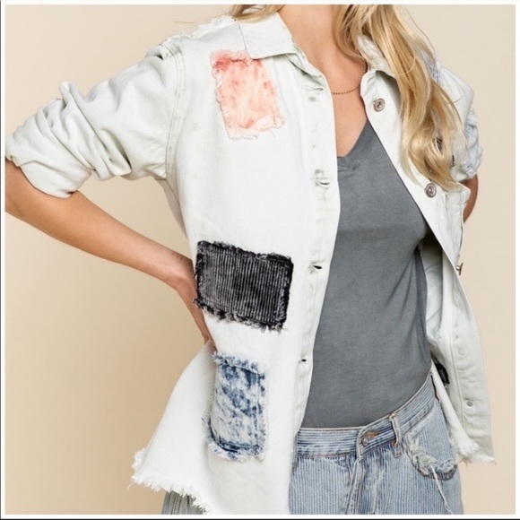 POL | Jackets & Coats | Pol Western Bleached Denim Jacket Unique ...